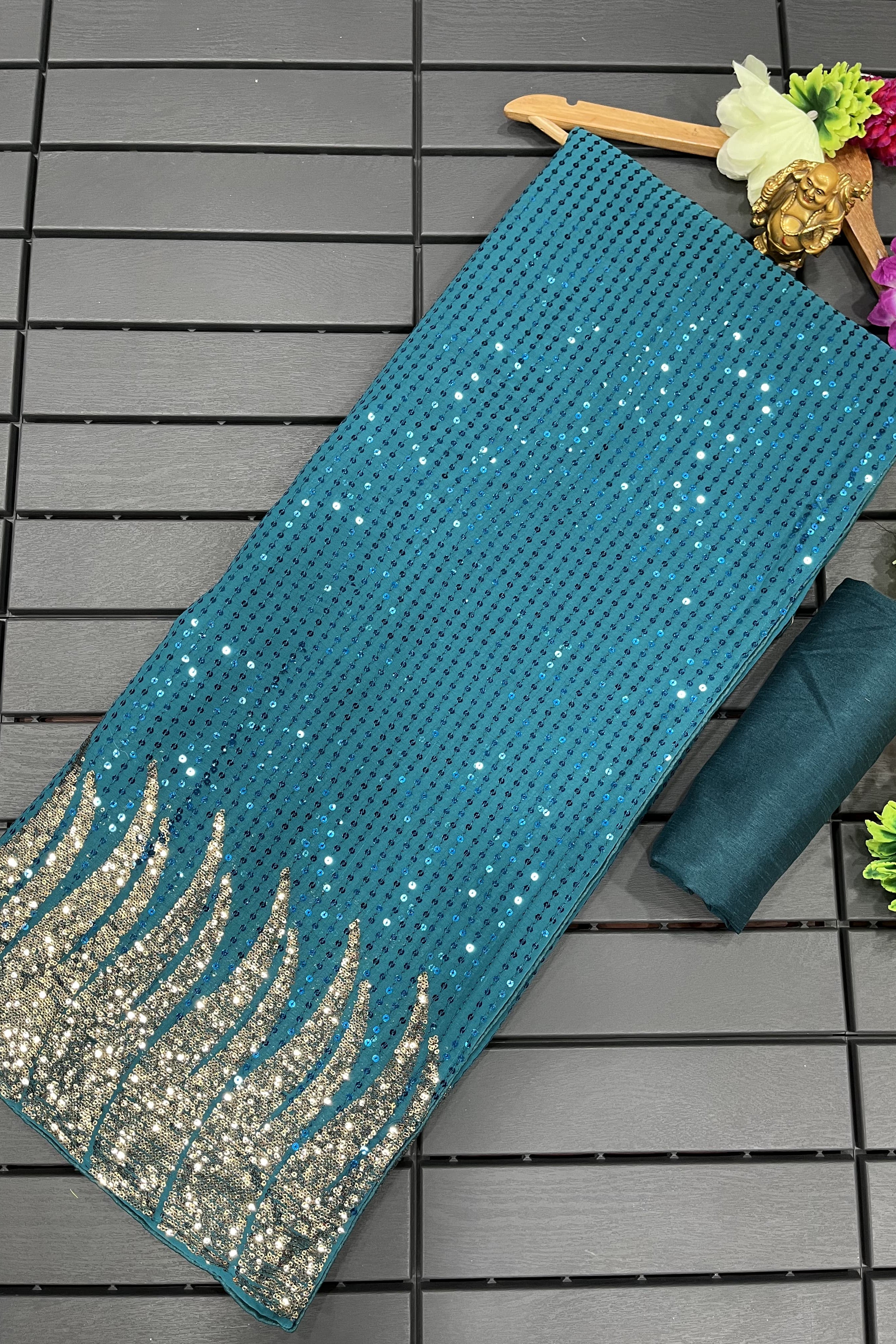 Fire Fly Brightest Idea -Sequin Saree – Monamaar